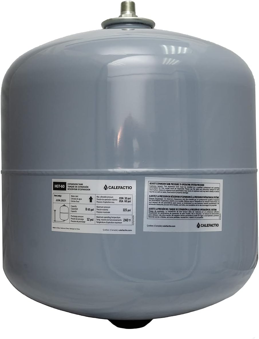 Calefactio HGT-60 Hydronic Expansion Tank 8 Gallons, Heating expansion ...